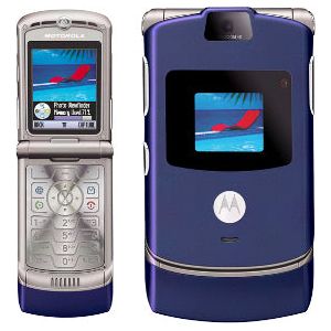 Motorola V3 RAZR No Contract Cell Phone GSM Un-locked (blue ...