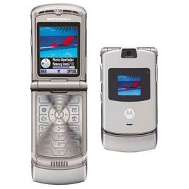 Motorola V3 RAZR No Contract Cell Phone GSM Un-locked (SILVER ...